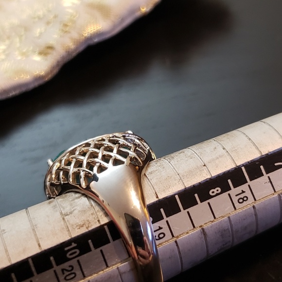 Jewelry | Aqua Stainless Oval Basket Weave Ring | Poshmark